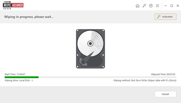 Remo Wipe Assured - Advanced Drive Wiping Solution for all Storage Devices
