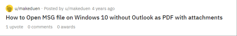 How to Fix MSG File Not Opening Problem in Outlook