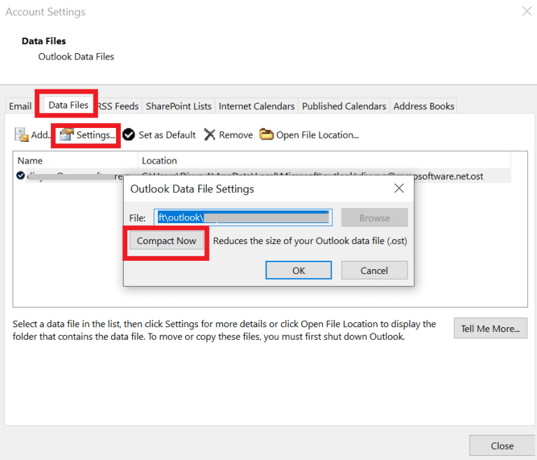 How to Compact Outlook PST File?