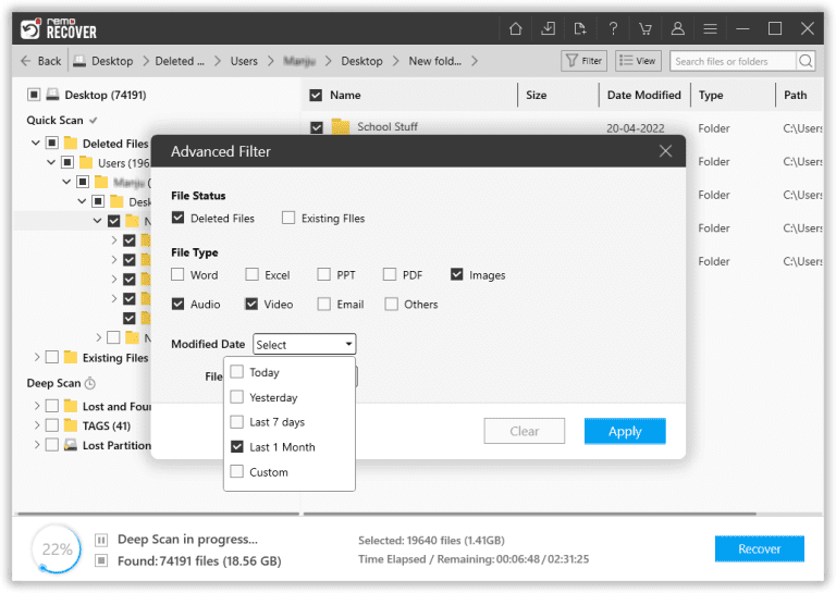 Undo Deletion | Undelete Accidentally Deleted Data on Windows
